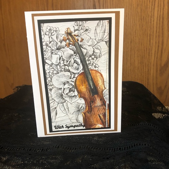Party Supplies | Sympathy Card With Violin Design | Poshmark
